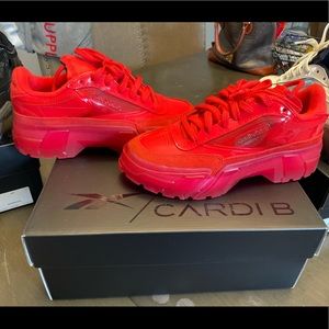 Reebok | Shoes | Reebok Freestyle Poppy Pink Red High Top Sneaker ...